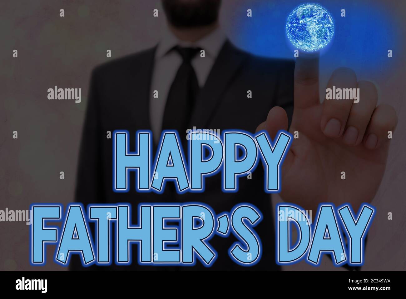 Handwriting text writing Happy Fathers Day. Conceptual photo celebrated ...