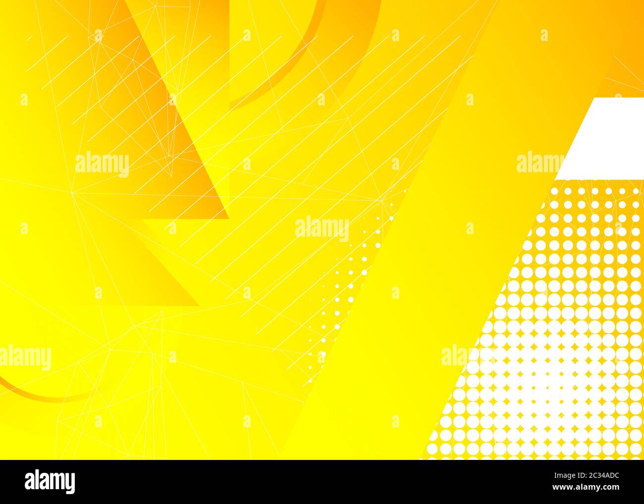 Abstract yellow background modern futuristic geometric graphic with ...