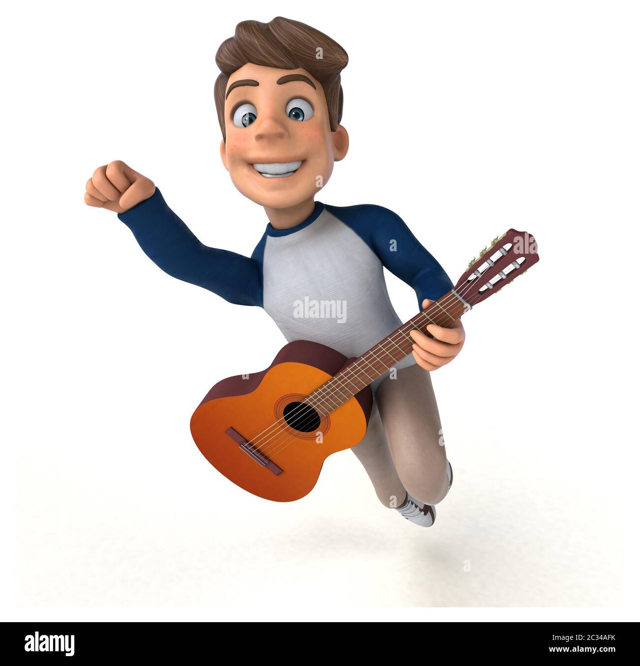 3D cartoon character fun teenager Stock Photo - Alamy
