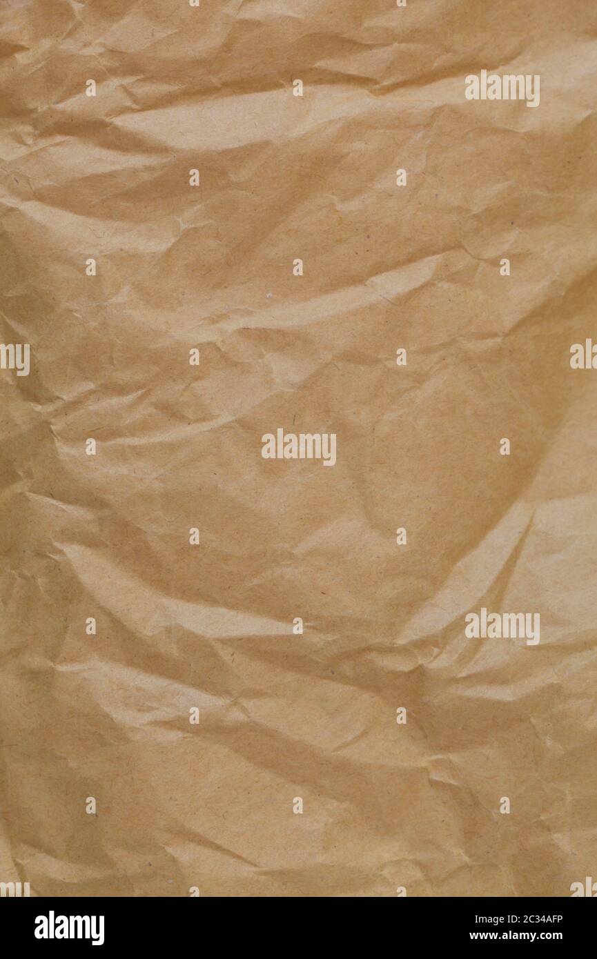 Full Format Texture Of Creased Brown Paper Stock Photo - Alamy