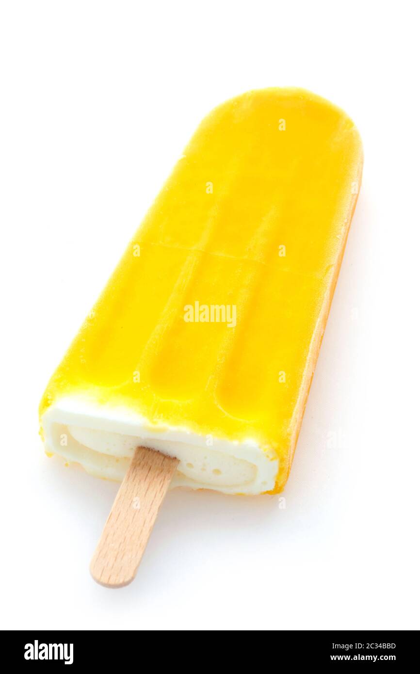 Ice Lolly Isolated On White Stock Photo - Alamy