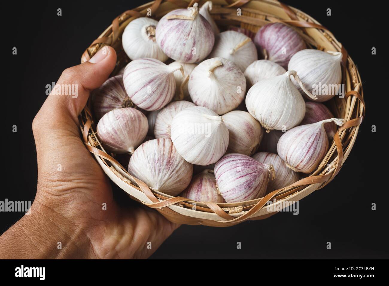 Solo Garlics- Single garlic cloves Stock Photo - Alamy
