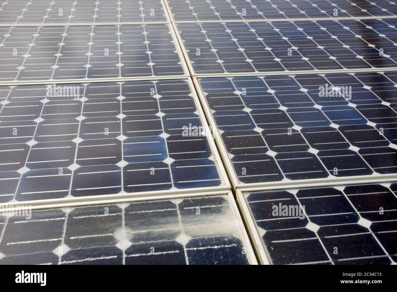 detail of photoelectric cells of a solar panel Stock Photo - Alamy