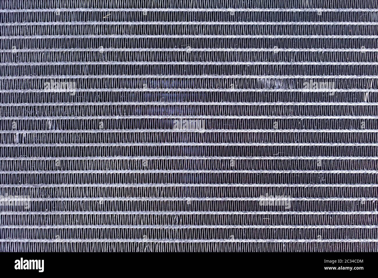 Aluminum car radiator pipes part texture Stock Photo - Alamy