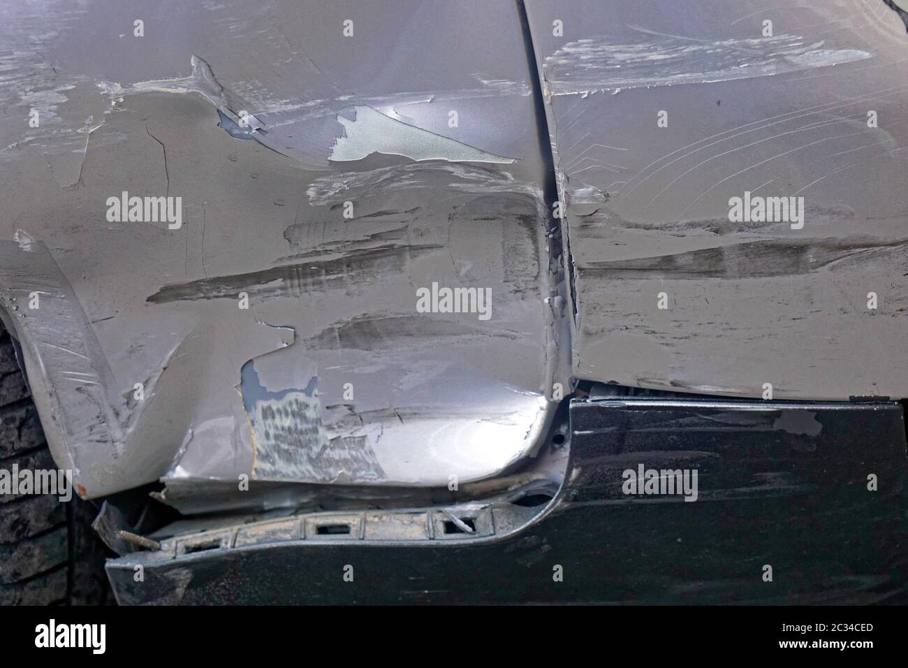 Car body dent damage traffic accident Stock Photo - Alamy