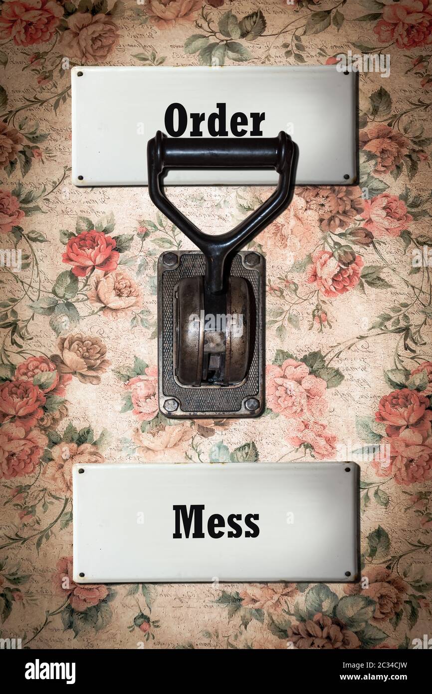 Street Sign Order versus Mess Stock Photo - Alamy