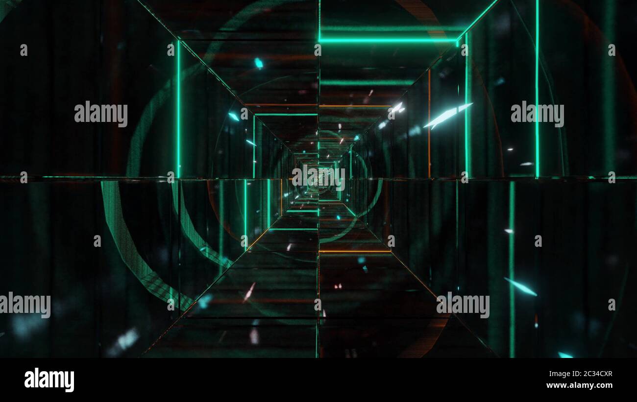 highly abstract glowing wireframe fragments 3d illustration wallpaper ...