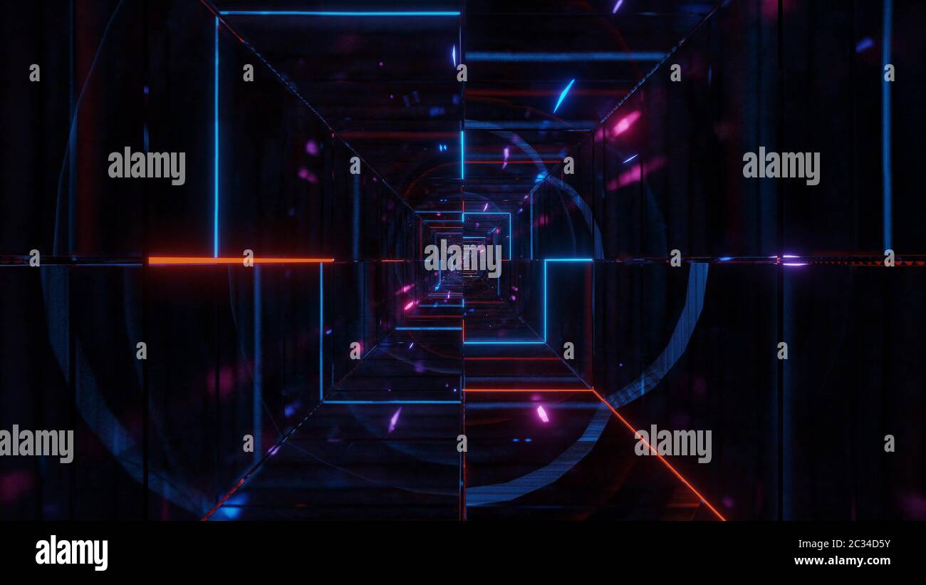 highly abstract glowing wireframe fragments 3d illustration wallpaper ...