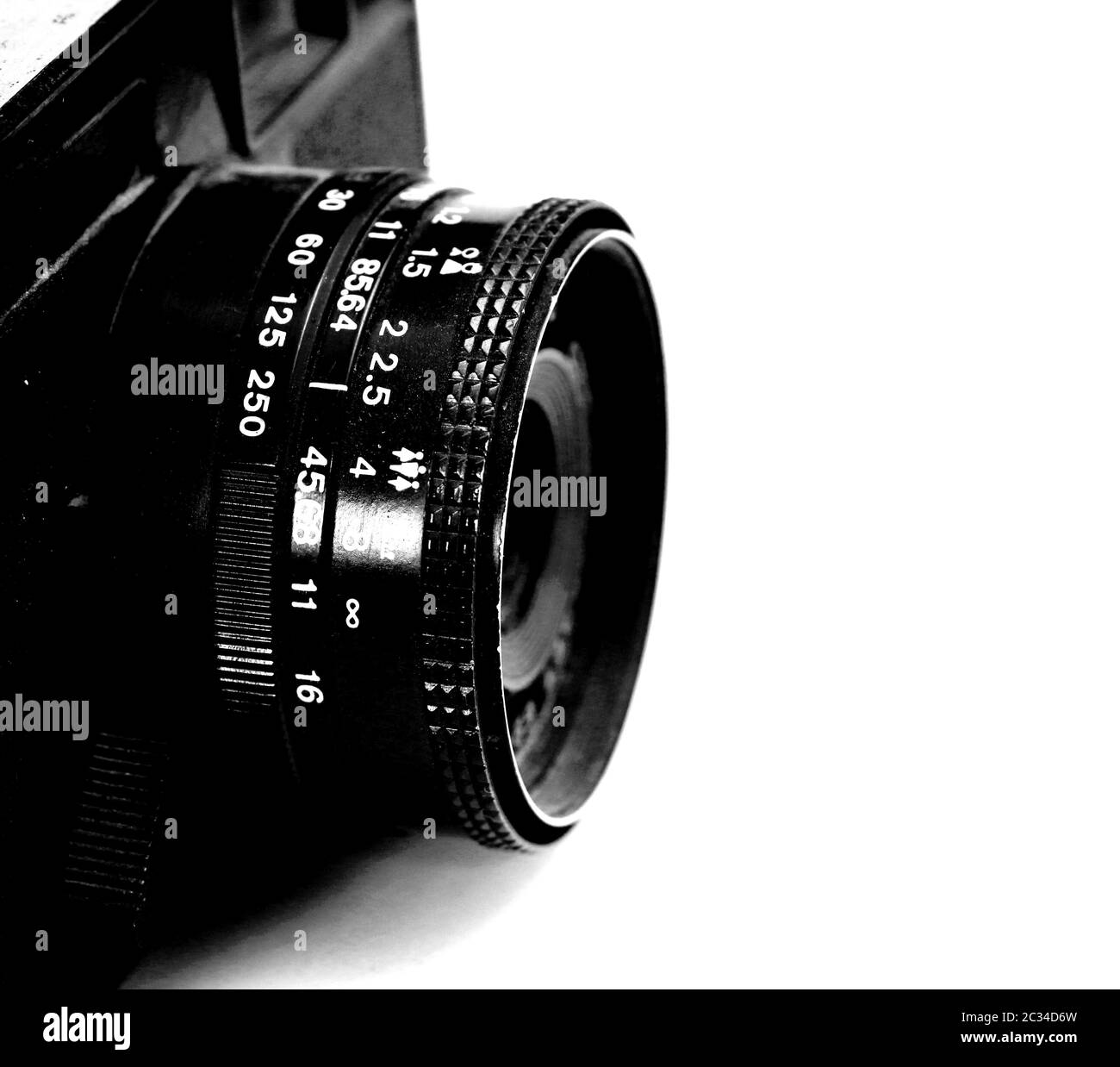 picture of a vintage plastic photo camera controls Stock Photo - Alamy