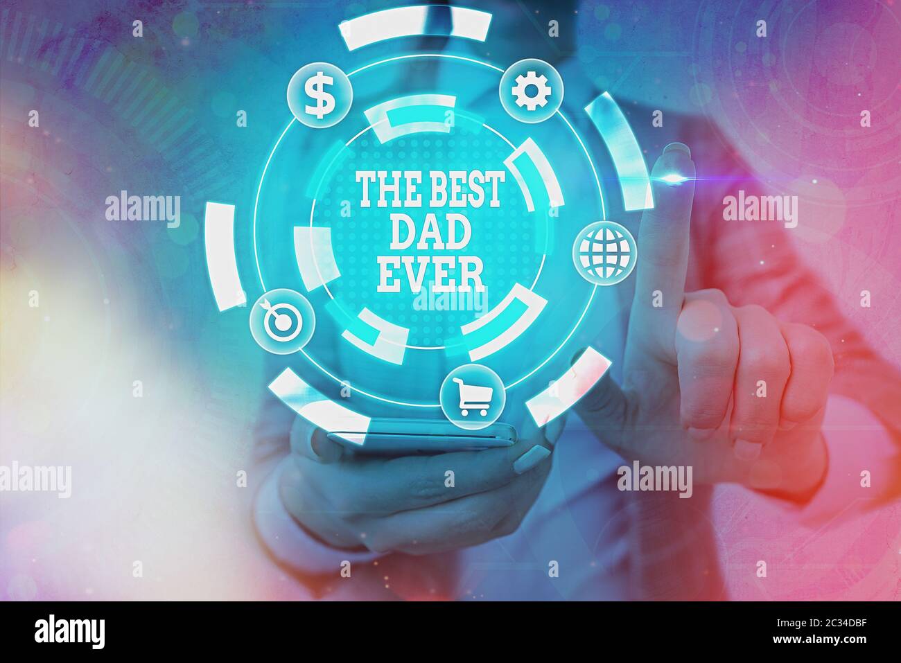 Word writing text The Best Dad Ever. Business photo showcasing used to ...