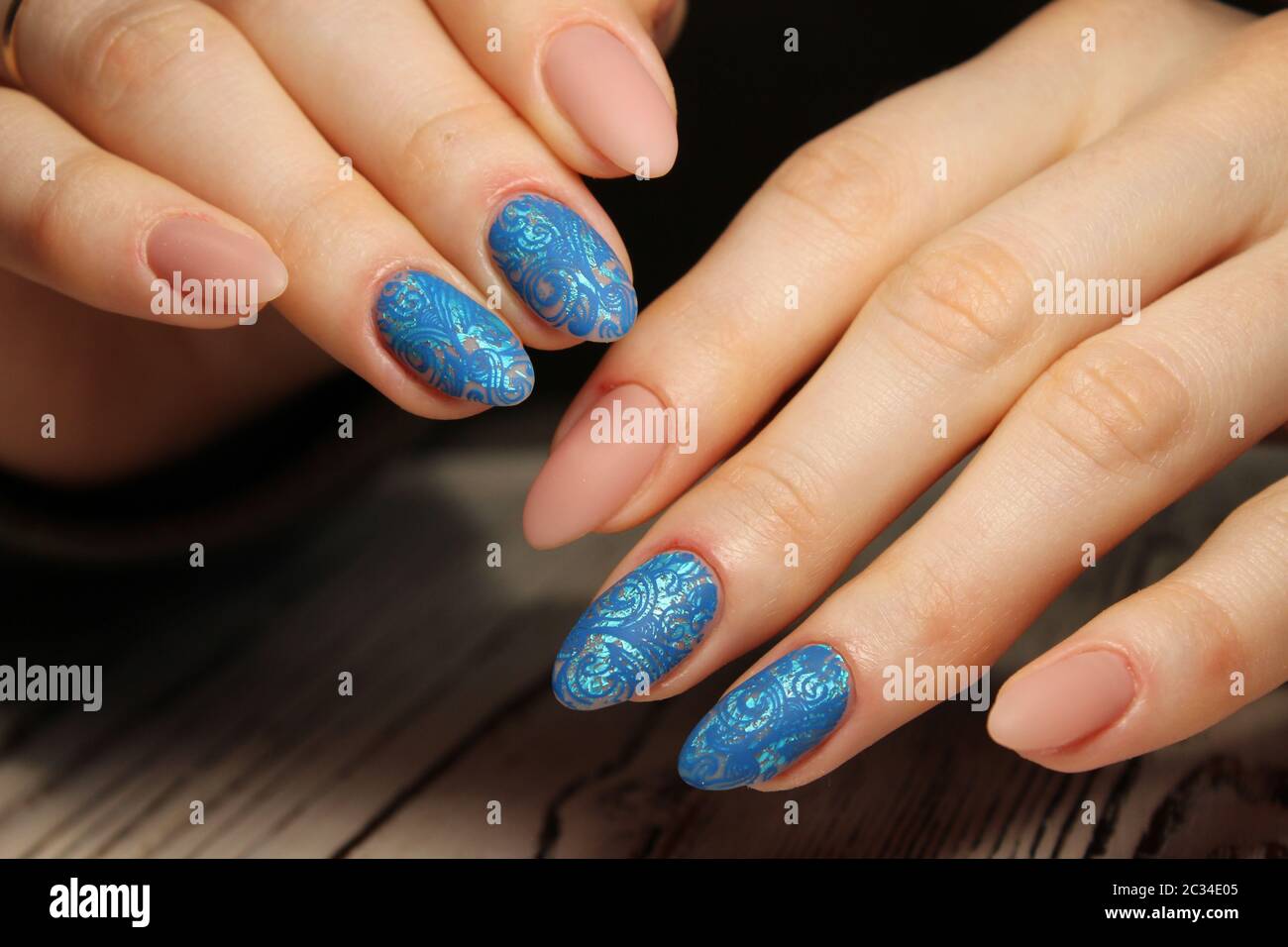Beautiful Female Hands. Beautiful hand with perfect nail Stock Photo ...