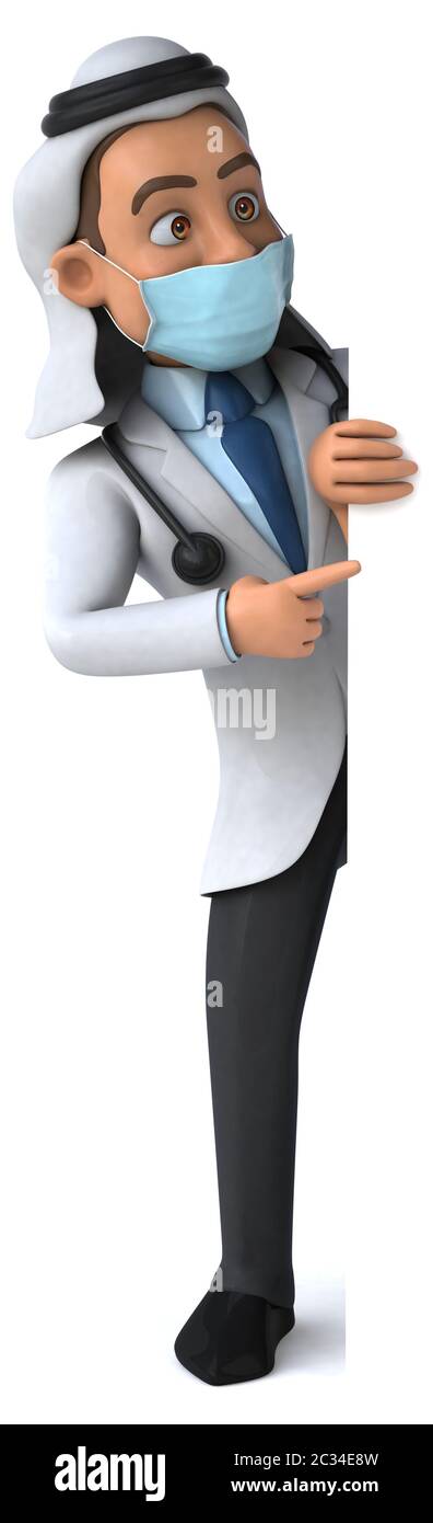 3D illustration of a cartoon character with a mask Stock Photo - Alamy