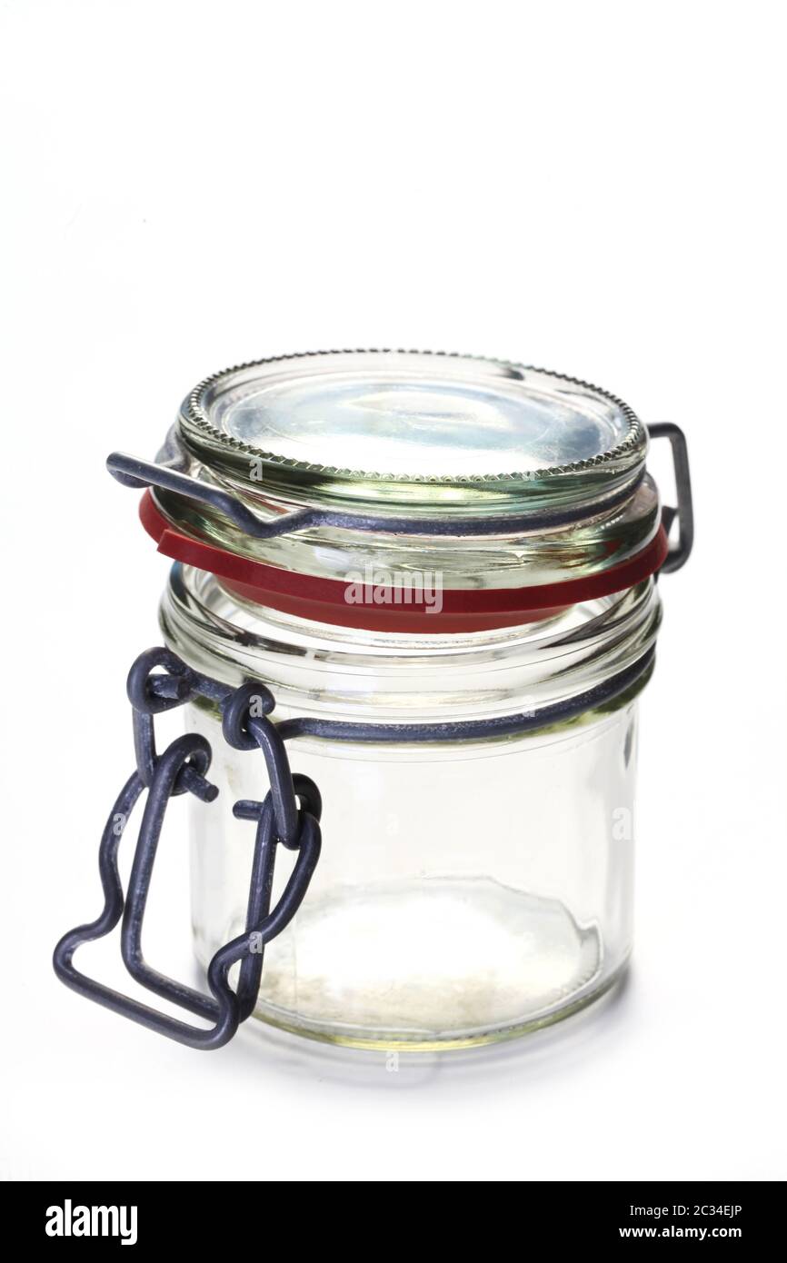 Preserving Jar Isolated On White Stock Photo - Alamy