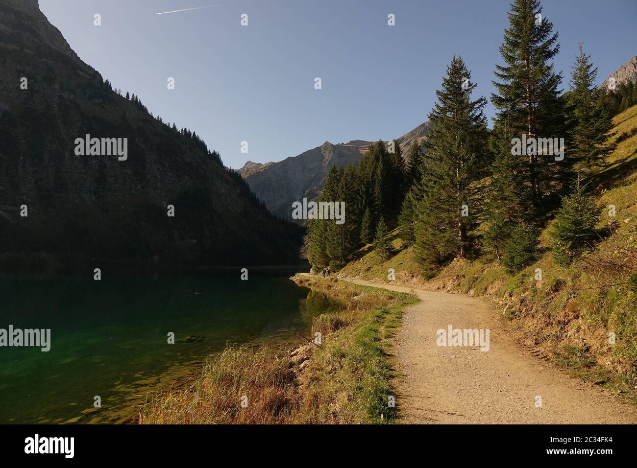 on the lakeside in the Tyrolean mountains in Austria Stock Photo - Alamy