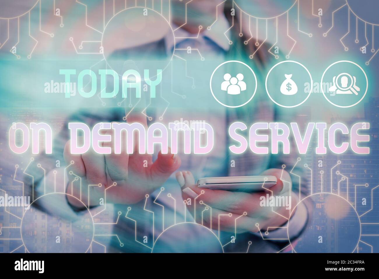 Handwriting text writing On Demand Service. Conceptual photo Allows ...
