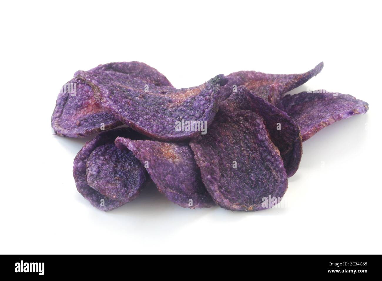 Blue Crisps Isolated On White Stock Photo - Alamy
