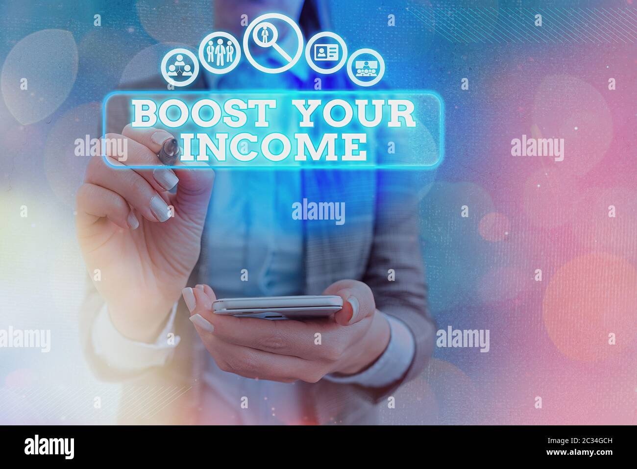 Handwriting text writing Boost Your Income. Conceptual photo improve ...