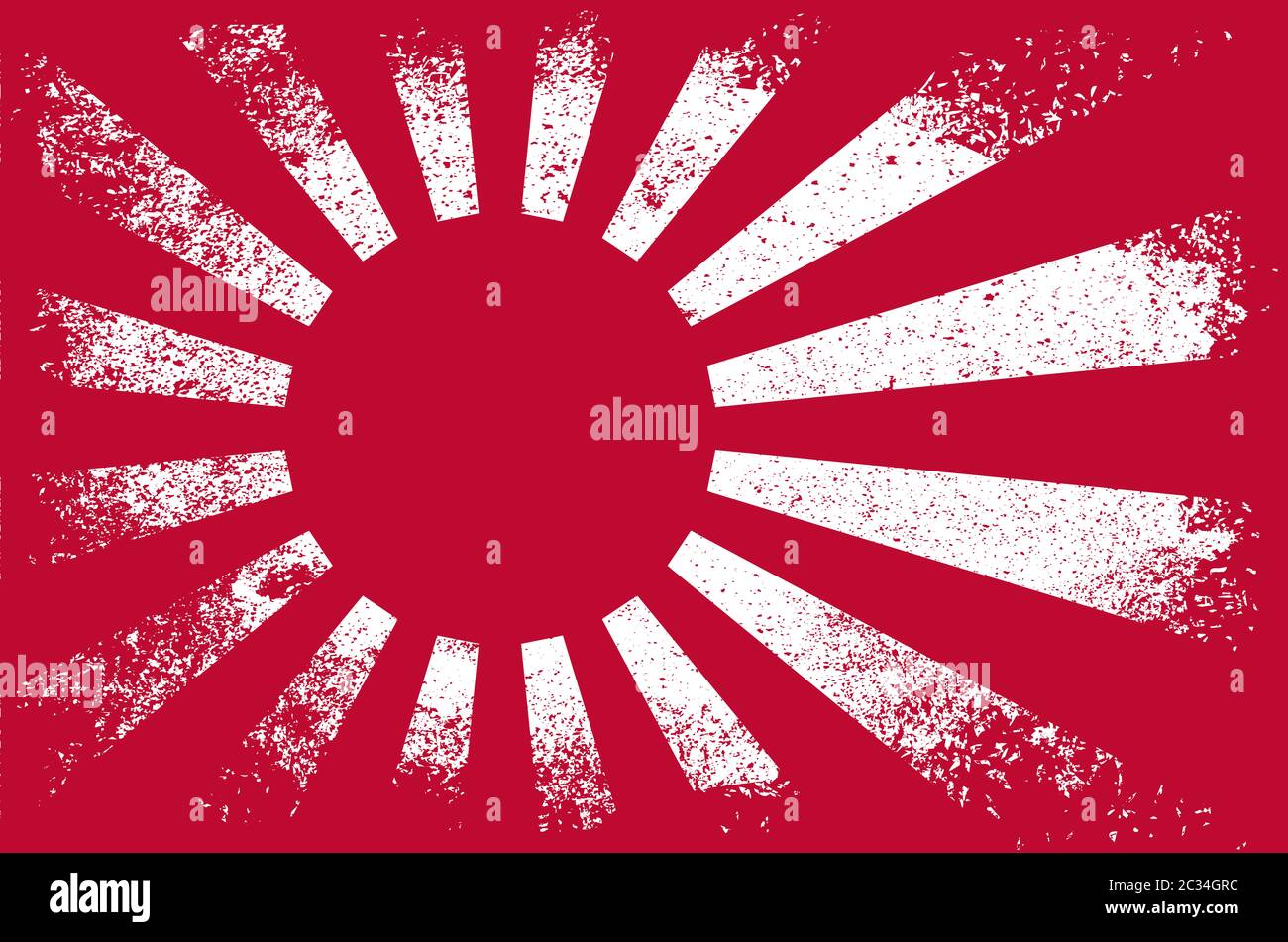 Japanese Flag Rising Sun