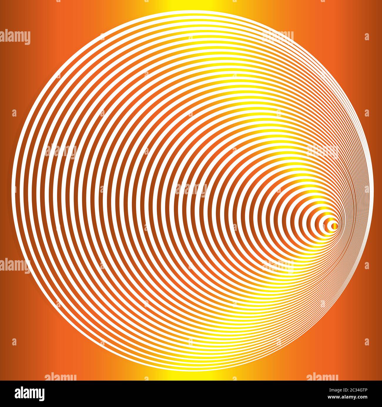 An impression of looking down a large copper tube Stock Photo - Alamy