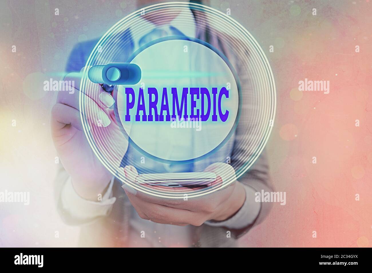Handwriting text writing Paramedic. Conceptual photo a health worker ...