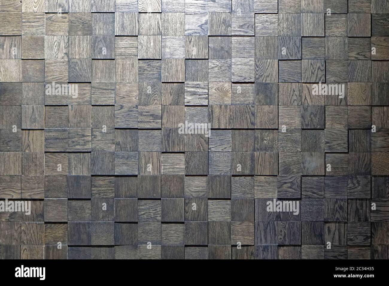 Black wood squares wall background Stock Photo - Alamy