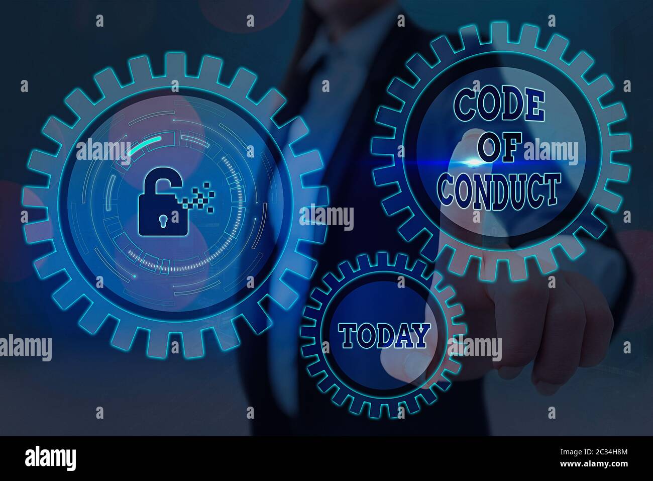 Conceptual hand writing showing Code Of Conduct. Concept meaning set of ...
