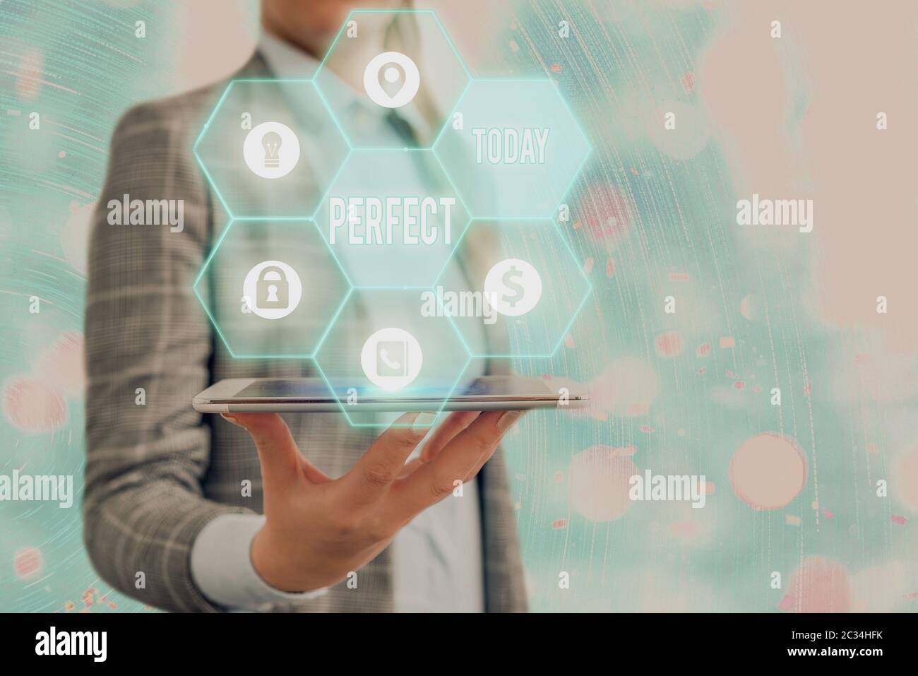 Word writing text Perfect. Business photo showcasing complete without ...