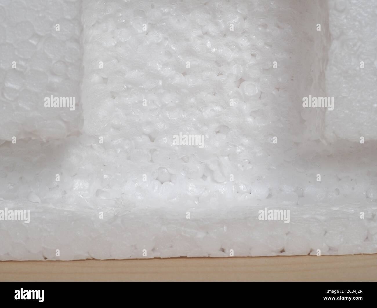 white expanded polystyrene plastic texture useful as a background Stock ...