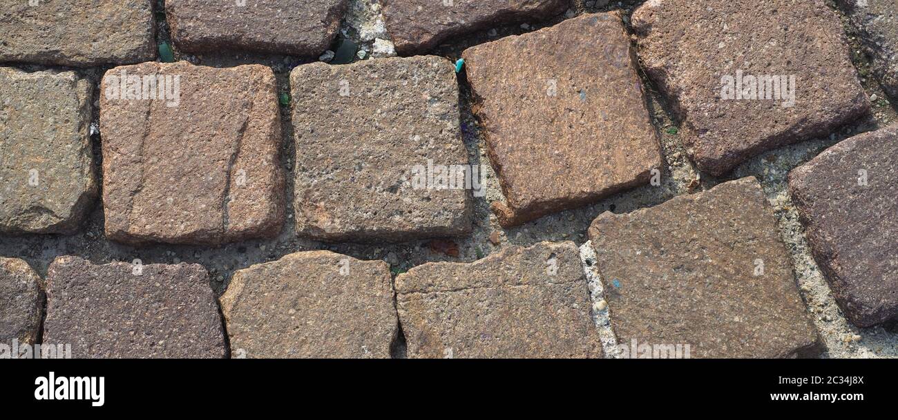 wide red porphyry stone floor texture useful as a background Stock ...