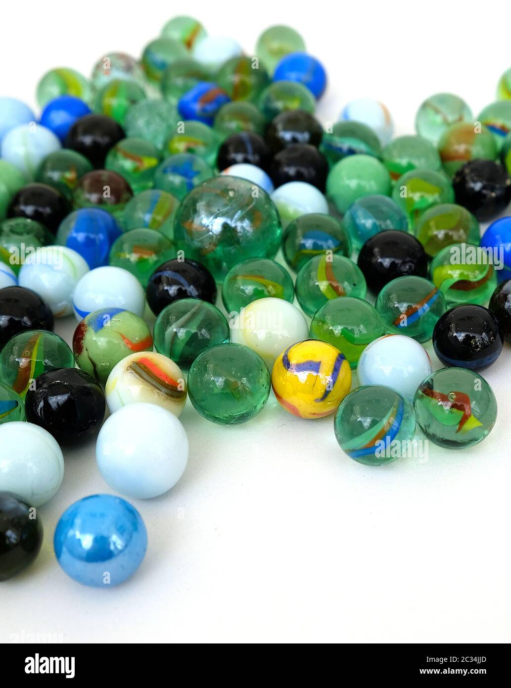 glass marbles from the children's games, to play the ball game Stock ...