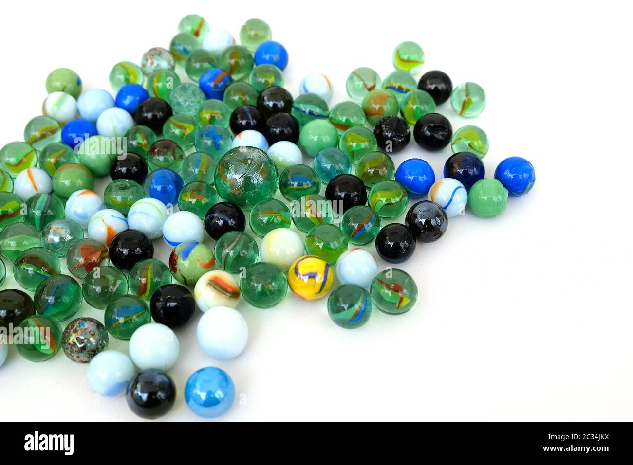 glass marbles from the children's games, to play the ball game Stock ...