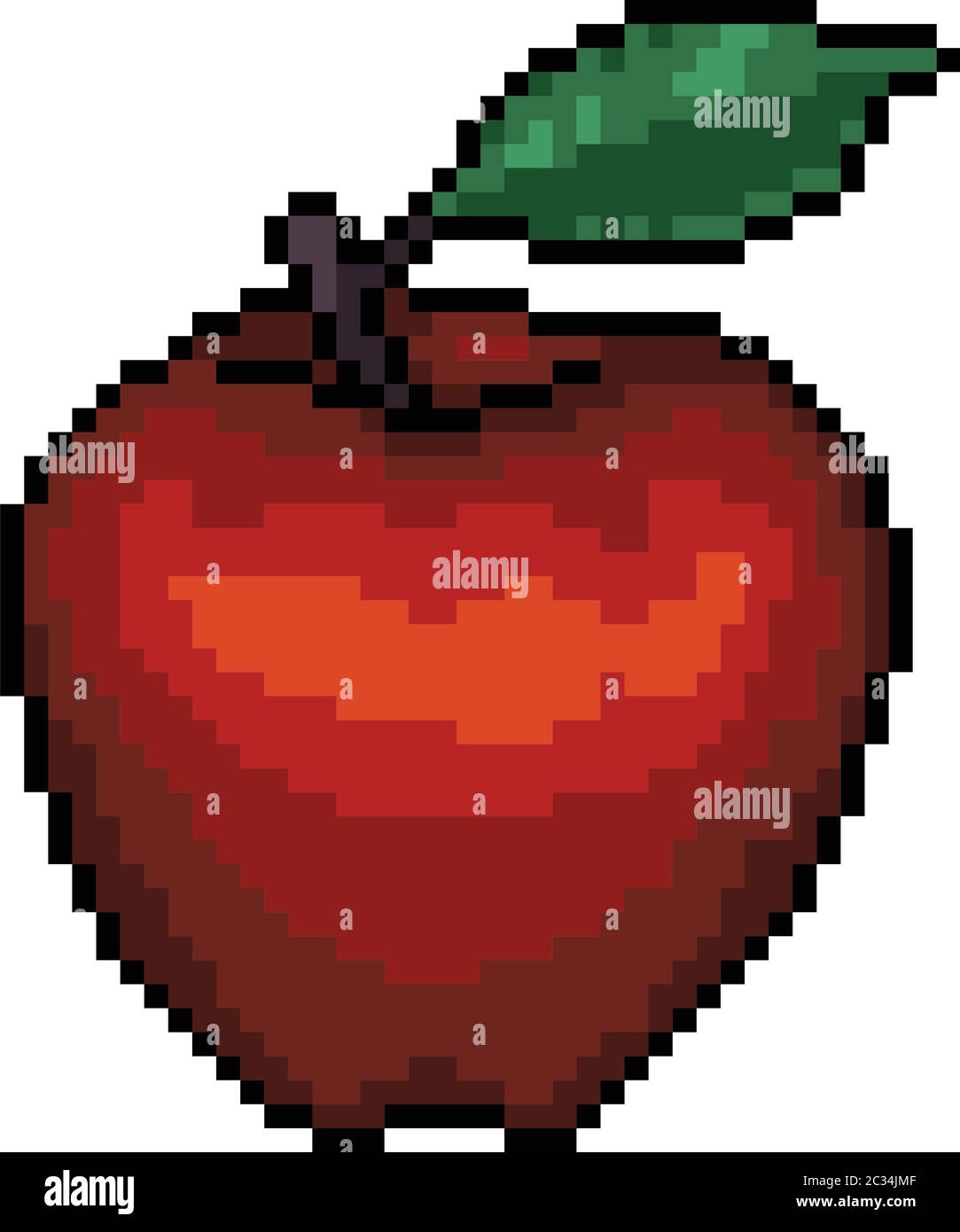 Pixel apple hi-res stock photography and images - Alamy