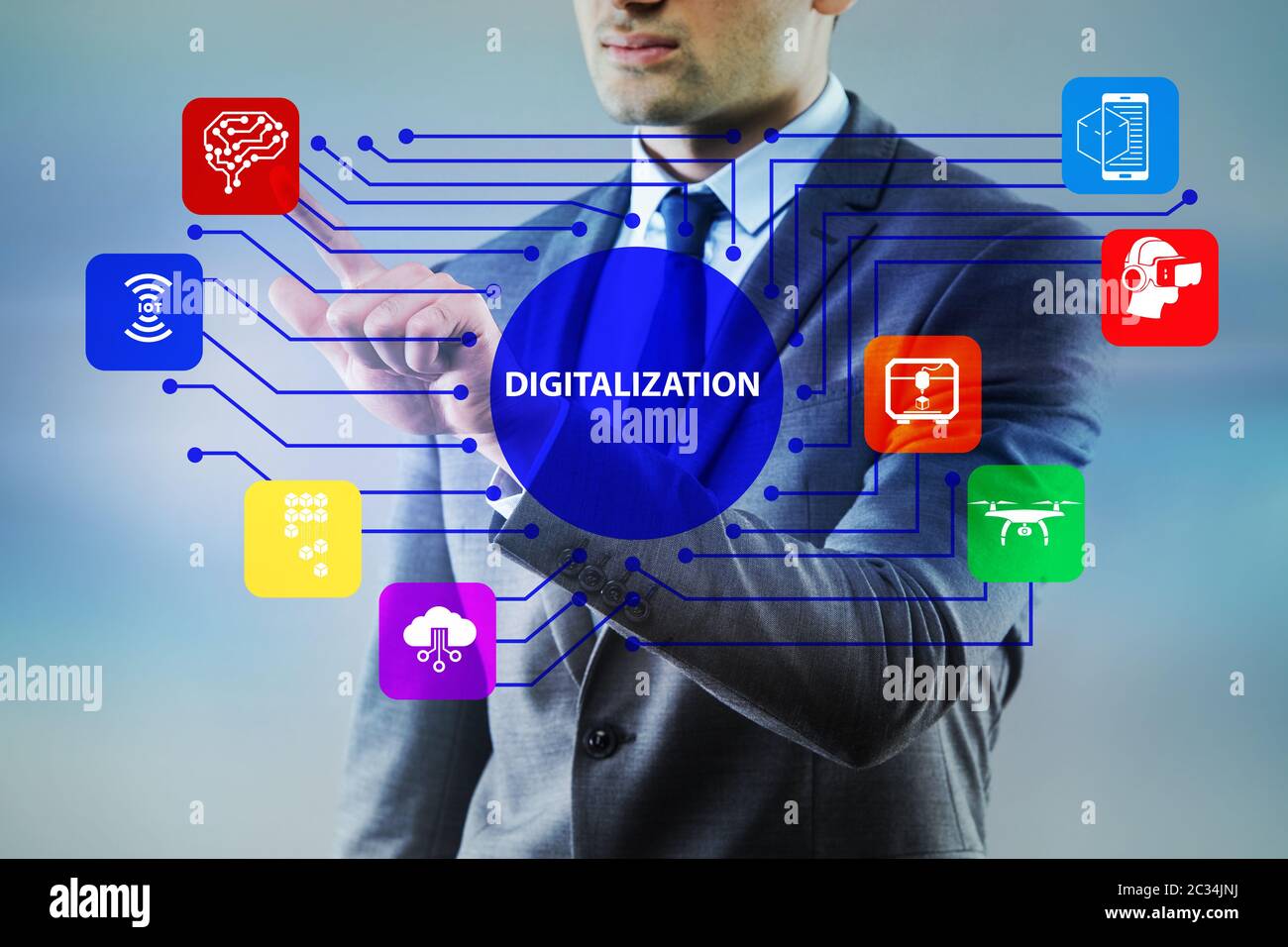 Digitalization augmented hi-res stock photography and images - Alamy