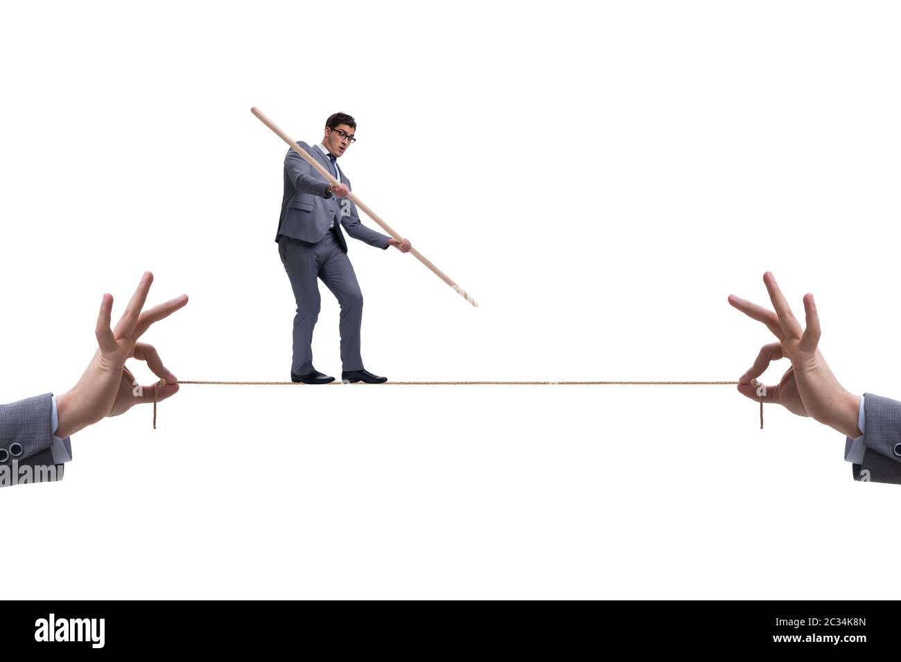 Tight rope Cut Out Stock Images & Pictures - Alamy