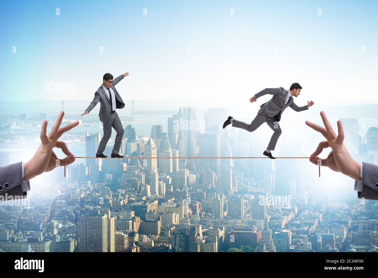 Tight rope equilibrium hi-res stock photography and images - Alamy