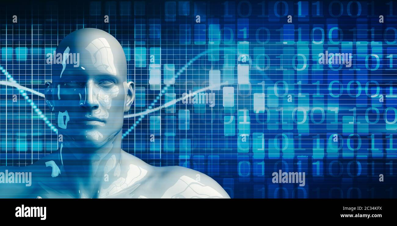 Black Business Man Using Data Analytics Technology Concept Background ...