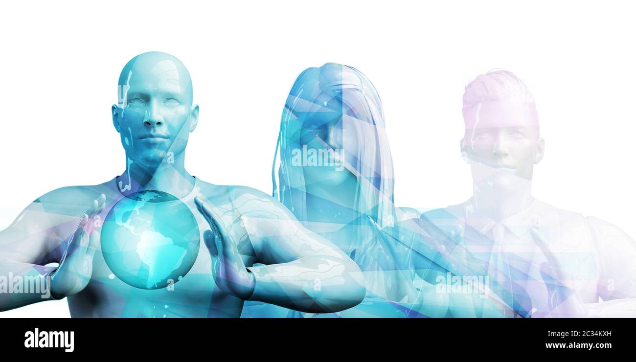 Successful Business Team Moving Forward as Abstract Background Stock ...