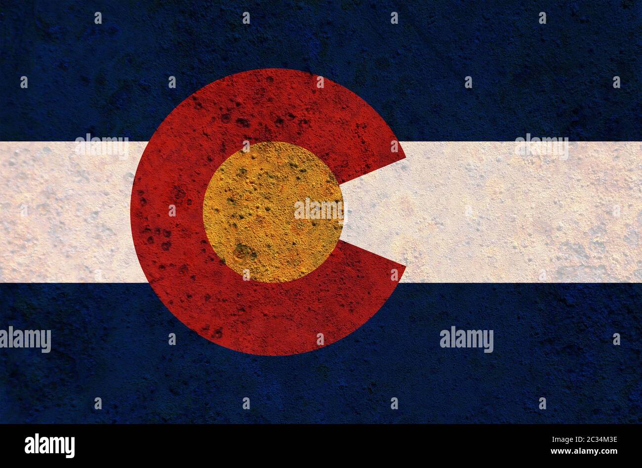 Flag of Colorado on rusty metal Stock Photo - Alamy