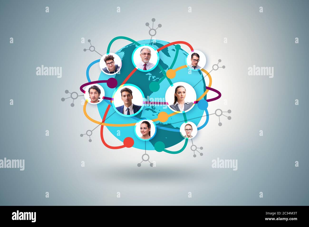 Social networking concept with people Stock Photo - Alamy