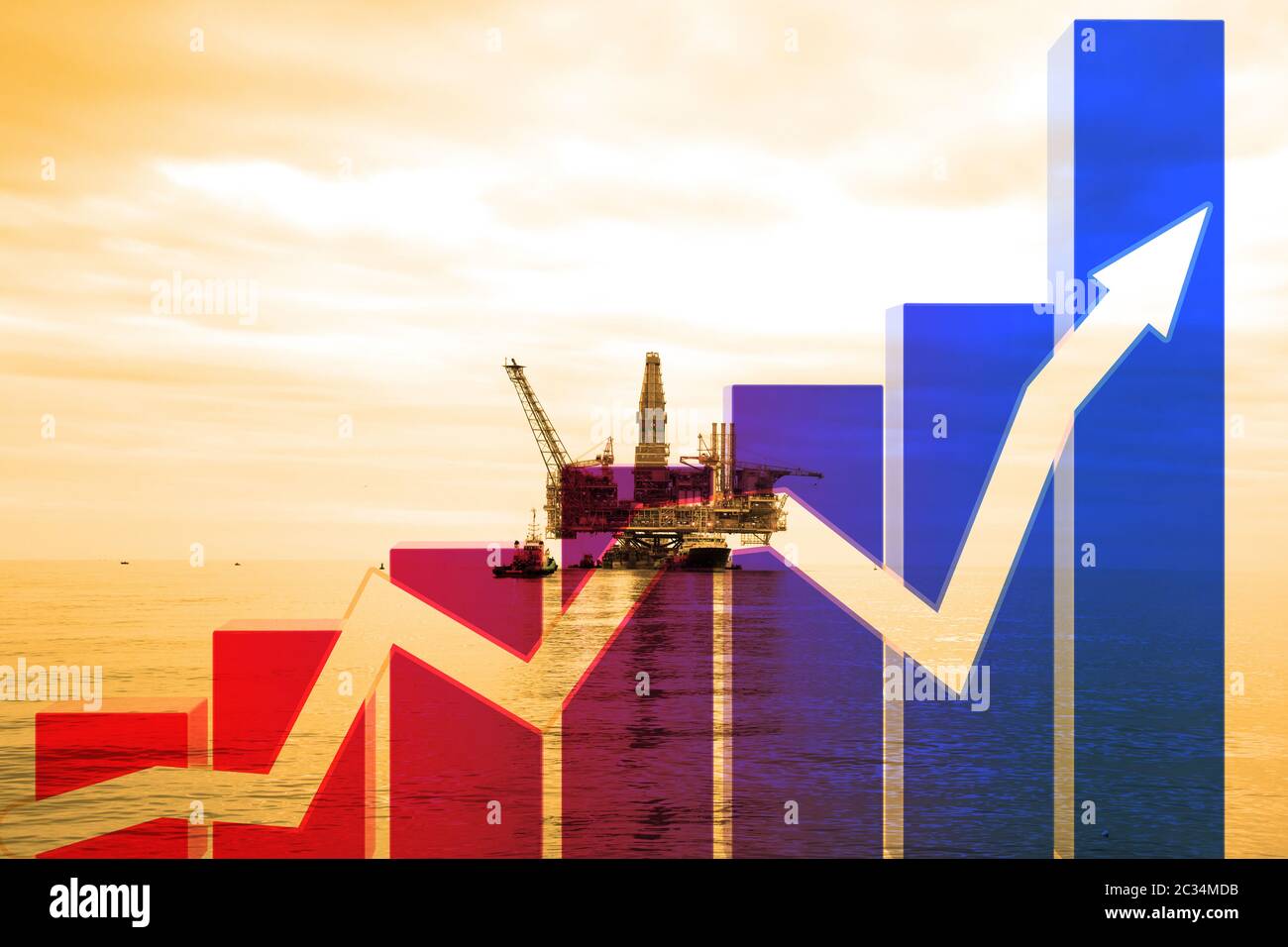 Economic growth concept with charts Stock Photo - Alamy