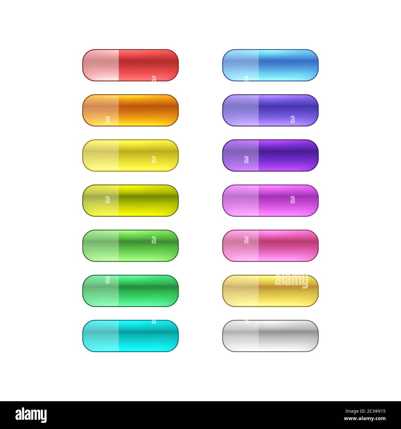 web buttons set Stock Photo - Alamy