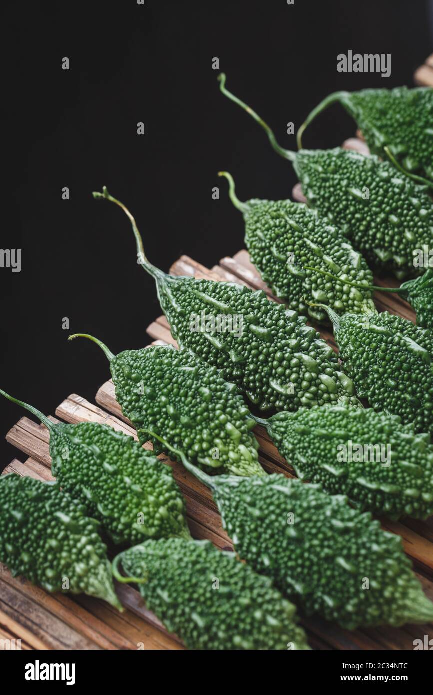 Fresh bitter melon Stock Photo - Alamy