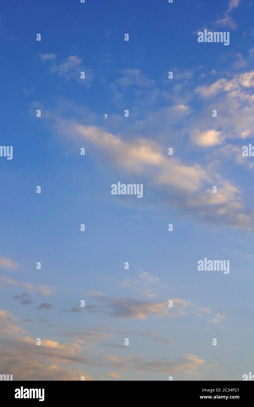 Beautiful evening sky in pastel colours Stock Photo - Alamy