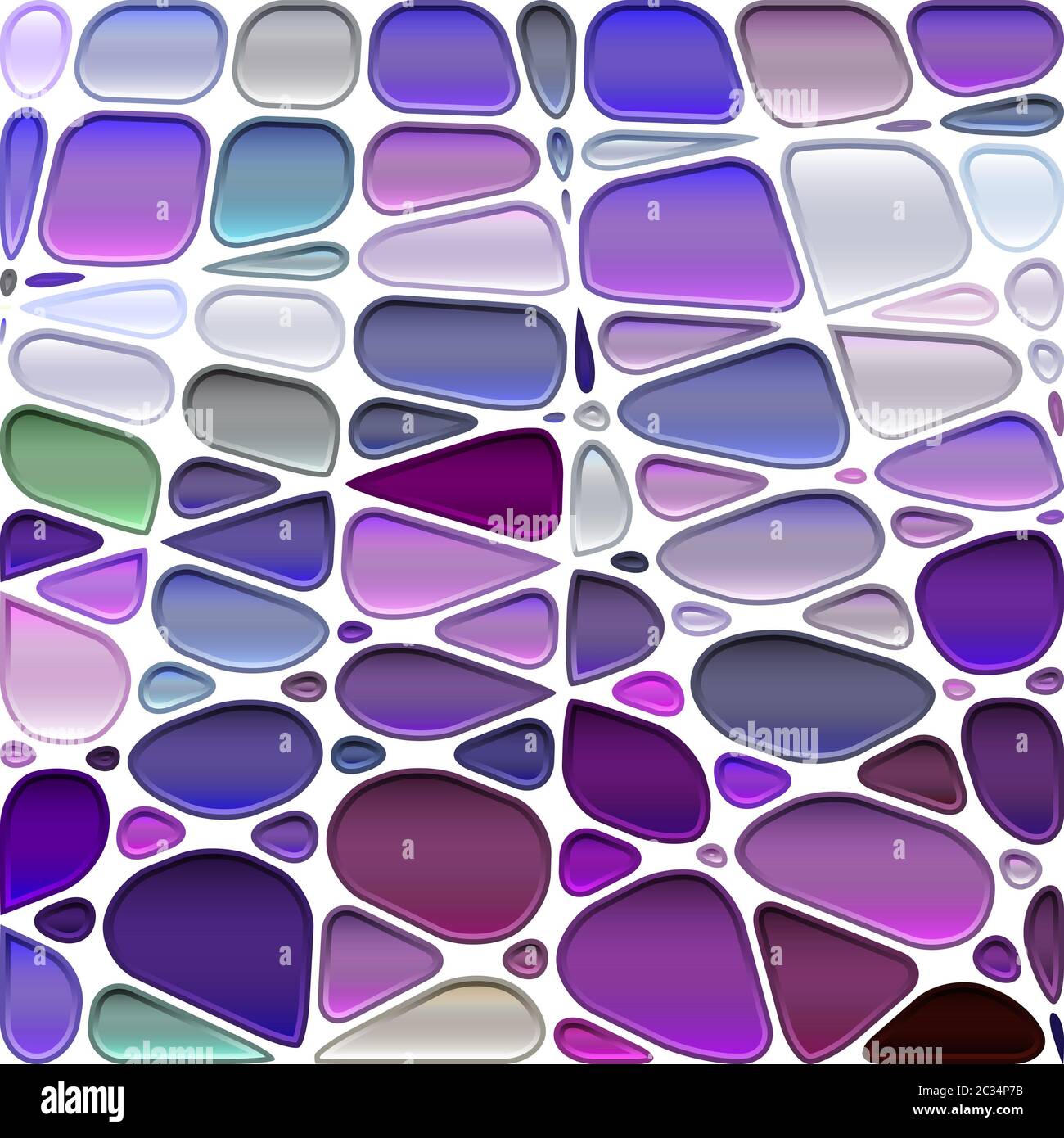 abstract stained-glass mosaic background - purple and violet Stock ...