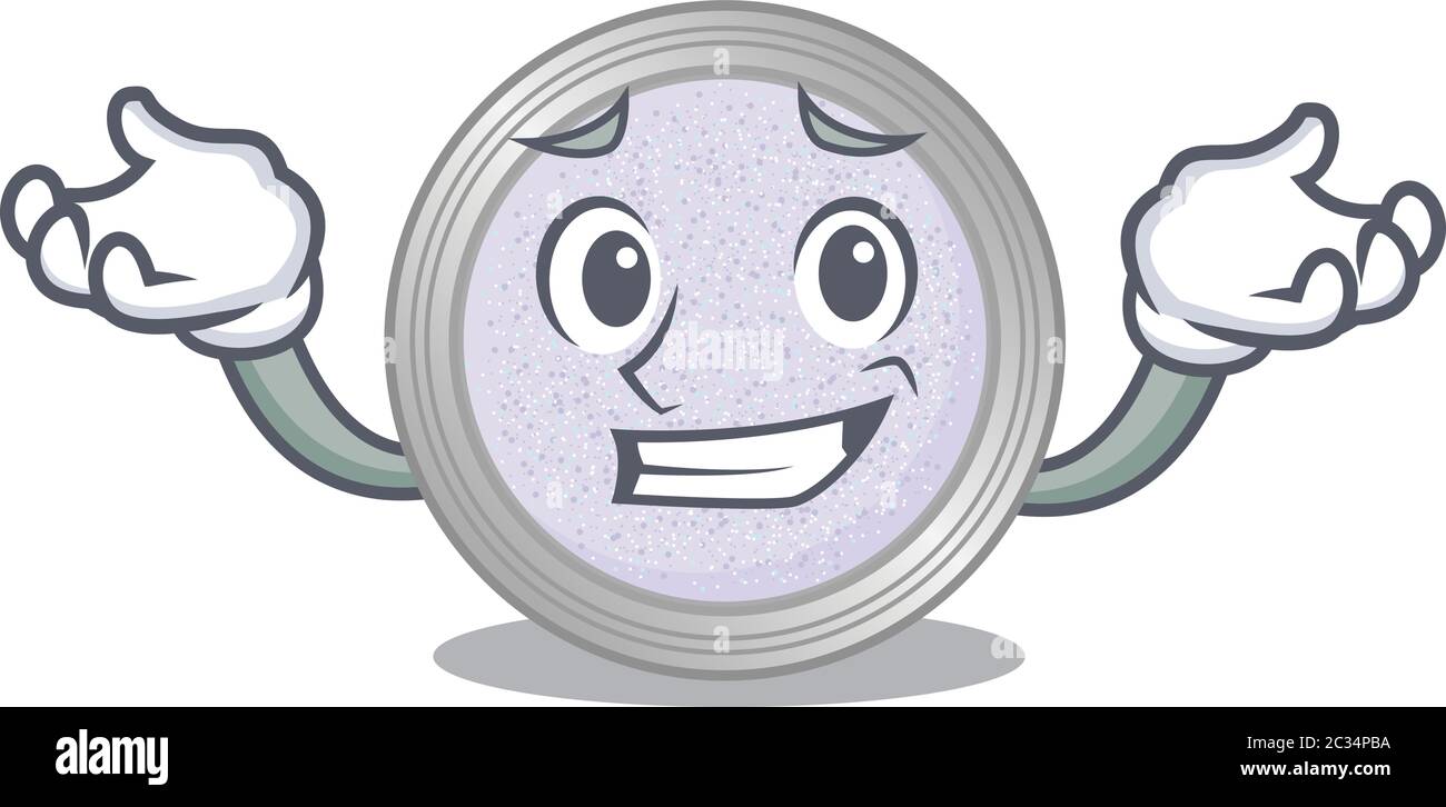A cute picture of grinning glitter eyeshadow caricature character Stock ...