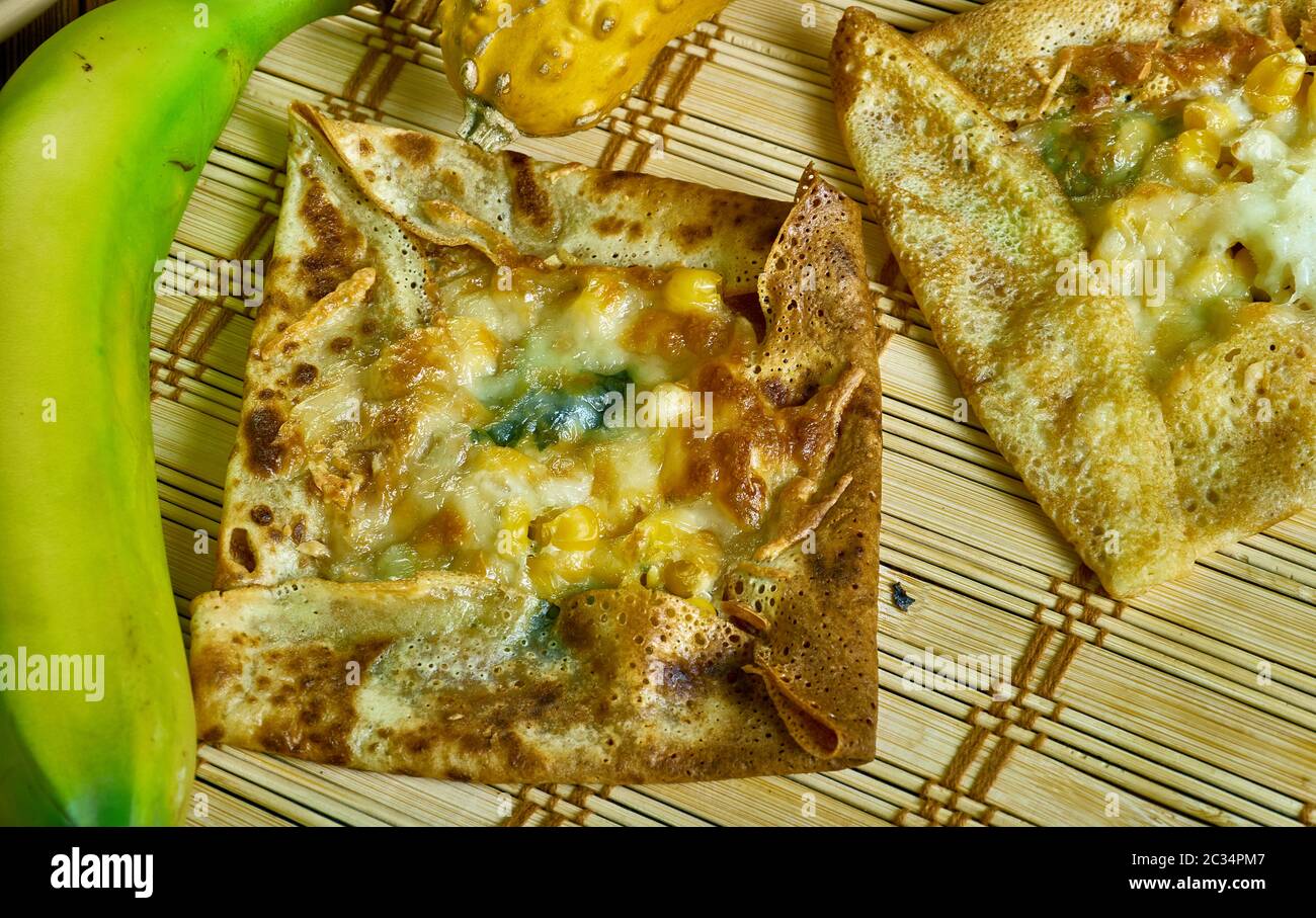 Tanzanian Zanzibar pizza Stock Photo - Alamy