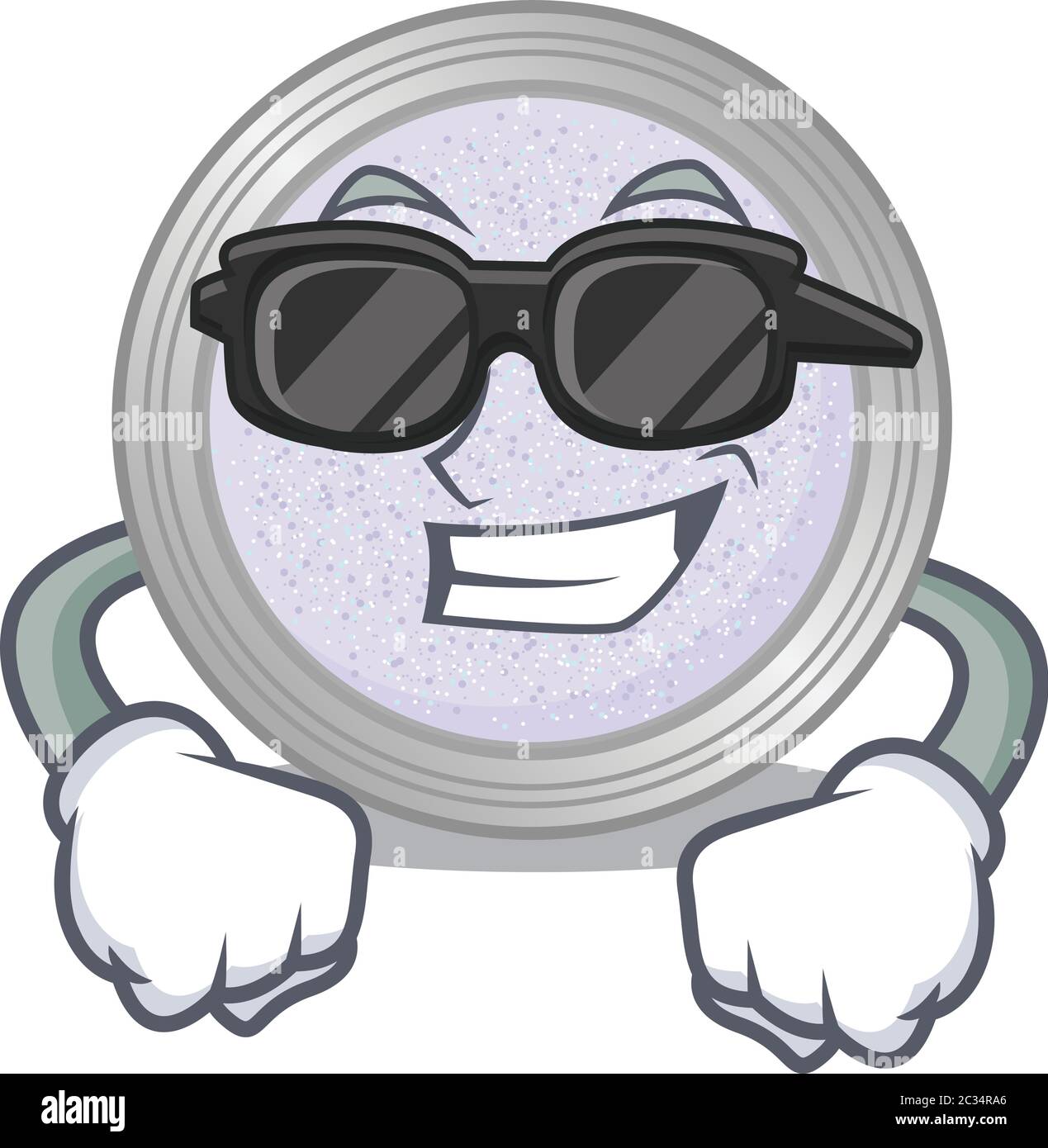 cartoon character of glitter eyeshadow wearing classy black glasses ...