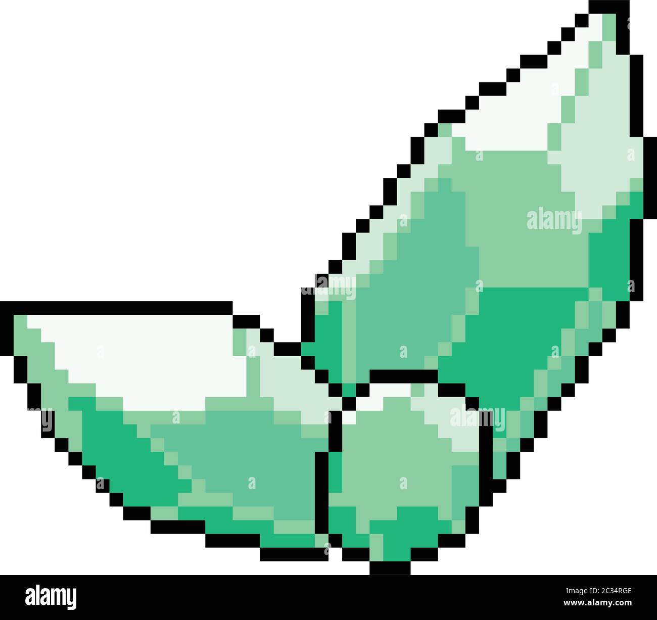 Green gemstone crystal vector hi-res stock photography and images - Alamy