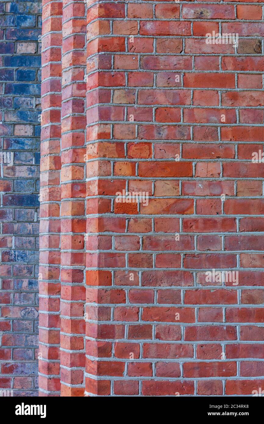 Red Bricks and Mortar Wall Structure Background Stock Photo - Alamy