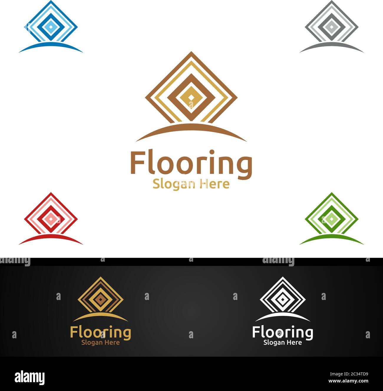Flooring Logo for Parquet Wooden or vinyl hardwood granite tile vector ...